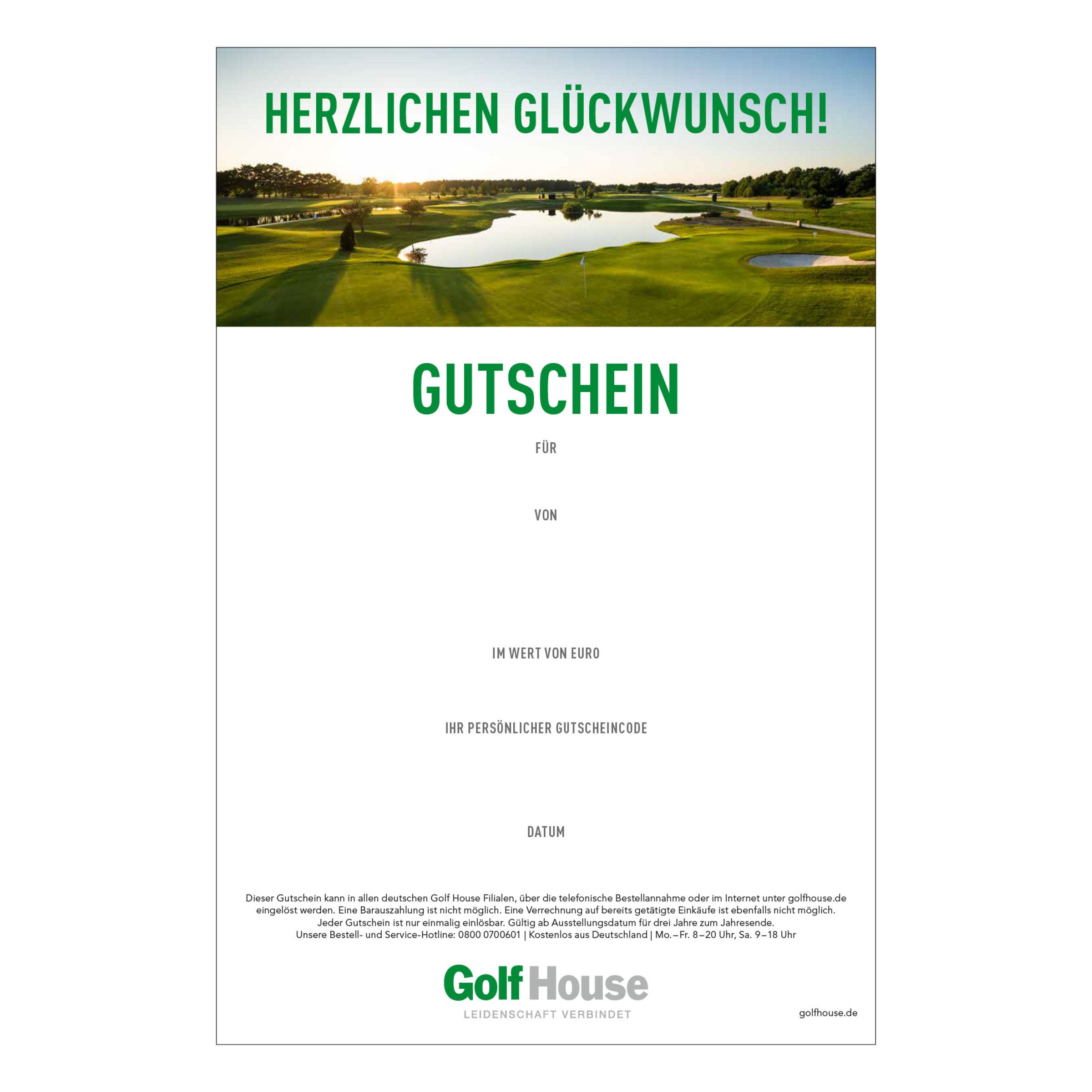 Fabelhafte Golf House Gutschein Ebenbild
