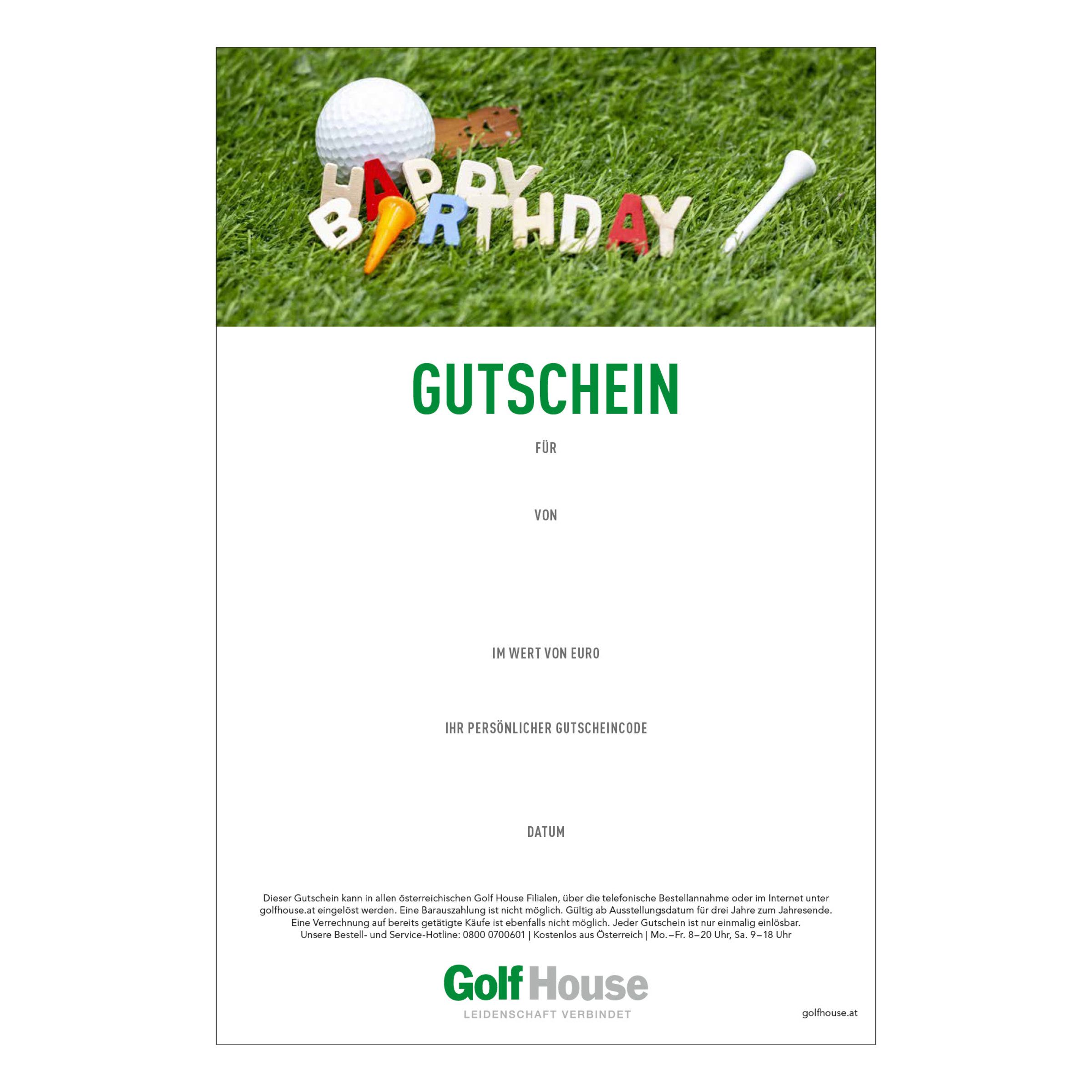 Fabelhafte Golf House Gutschein Ebenbild